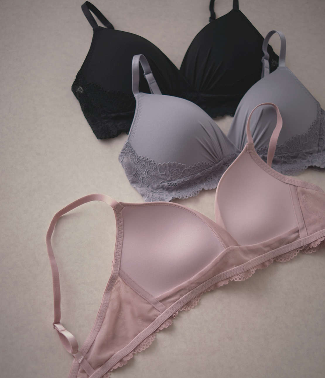 美胸レースフレームノンワイヤーブラ(C70 ピンク): PEACH JOHN | ピーチ・ジョン公式通販サイト